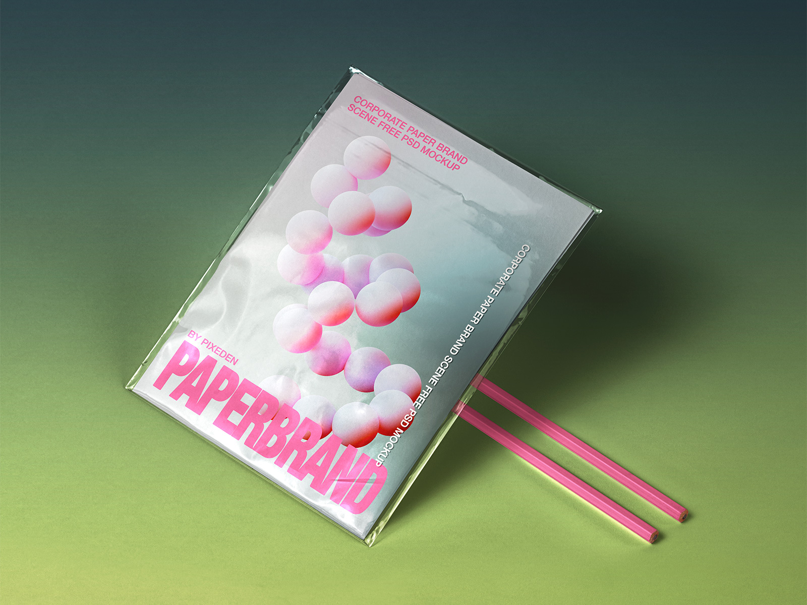 Brand Paper Stationery Mockup Scene | The Free Mockup