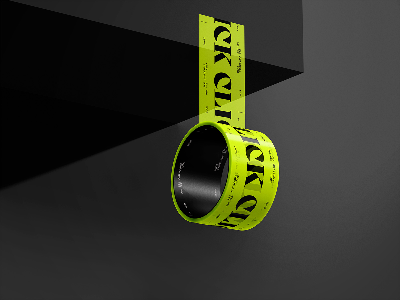 Duct Tape Mockup Branding PSD | Free Mockup