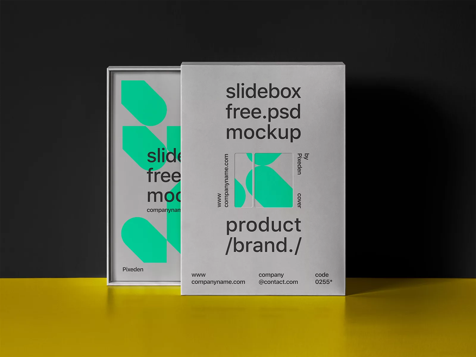 Slide Box Branding Product Mockup Free | The Free Mockup