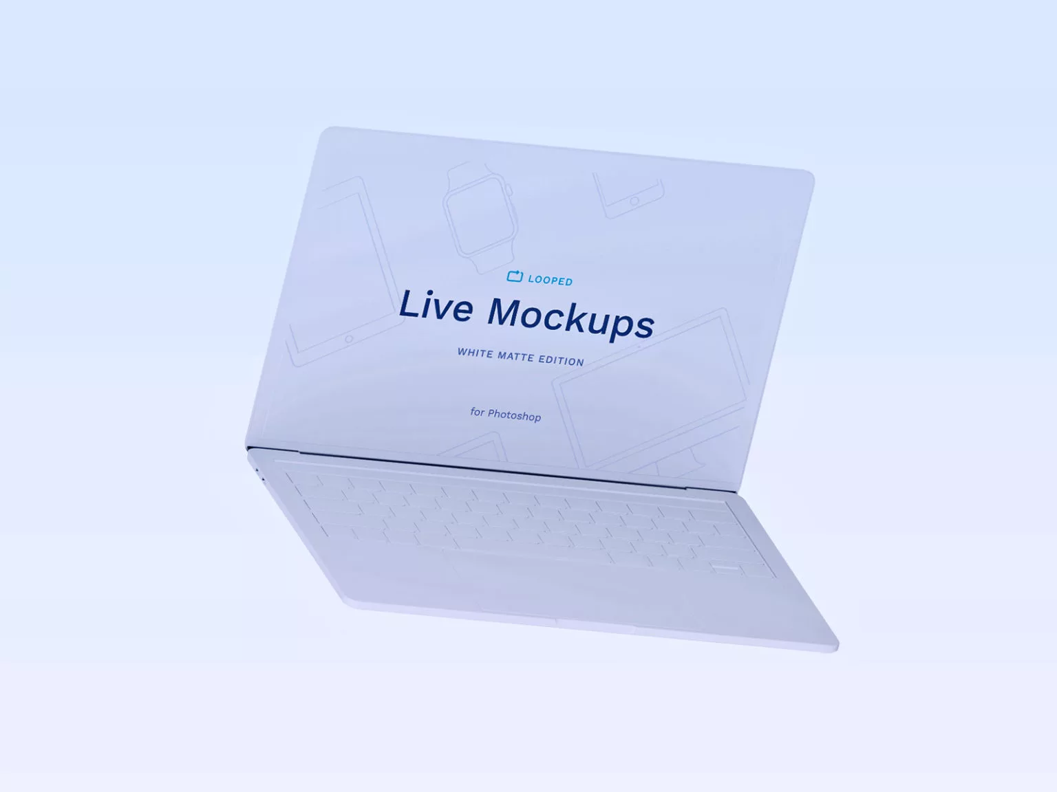8 White Clay Apple Devices Mockups | The Free Mockup