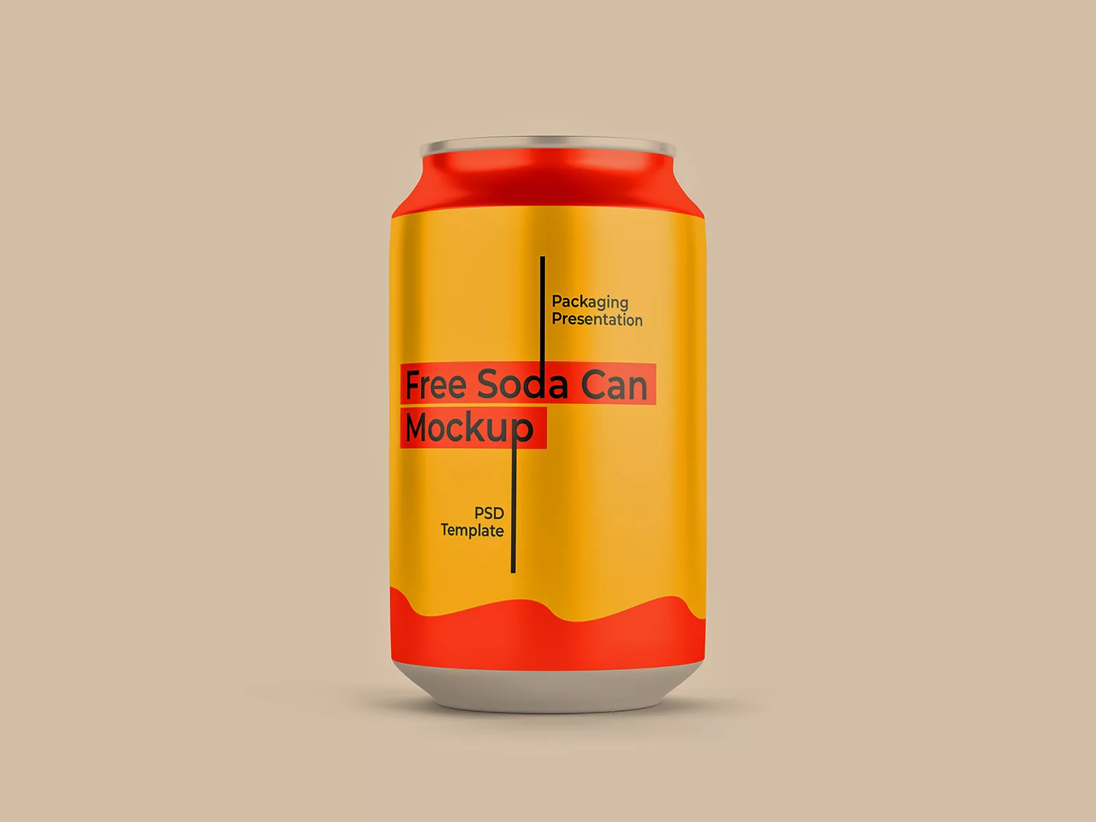 Aluminum 12oz Soda Can Mockup | The Free Mockup