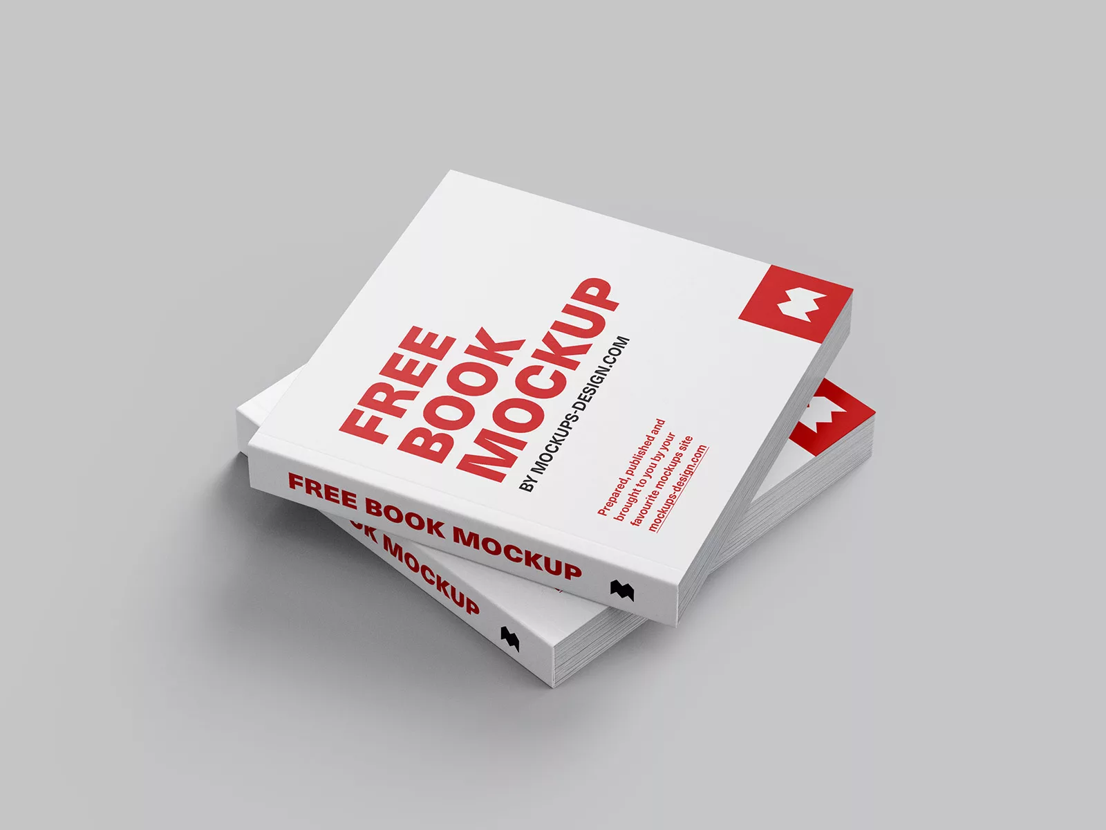 Book Mockup Square Format in PSD | The Free Mockup