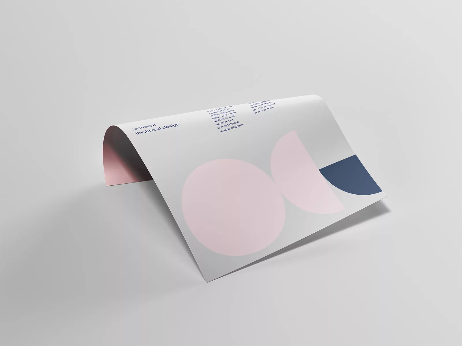 Curled Poster Mockup | The Free Mockup