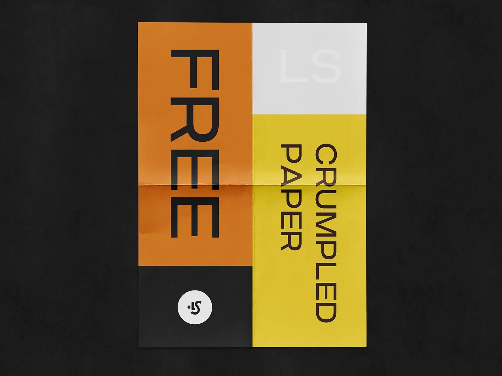 Free-Crumpled-Poster-Mockup-Five-Styles-01 | The Free Mockup