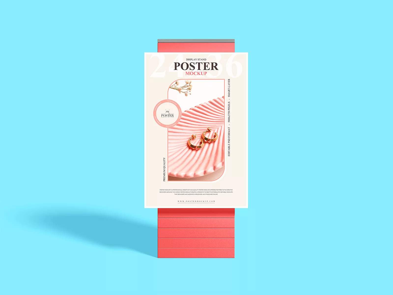 Display Stand Poster Mockup | Free Mockup