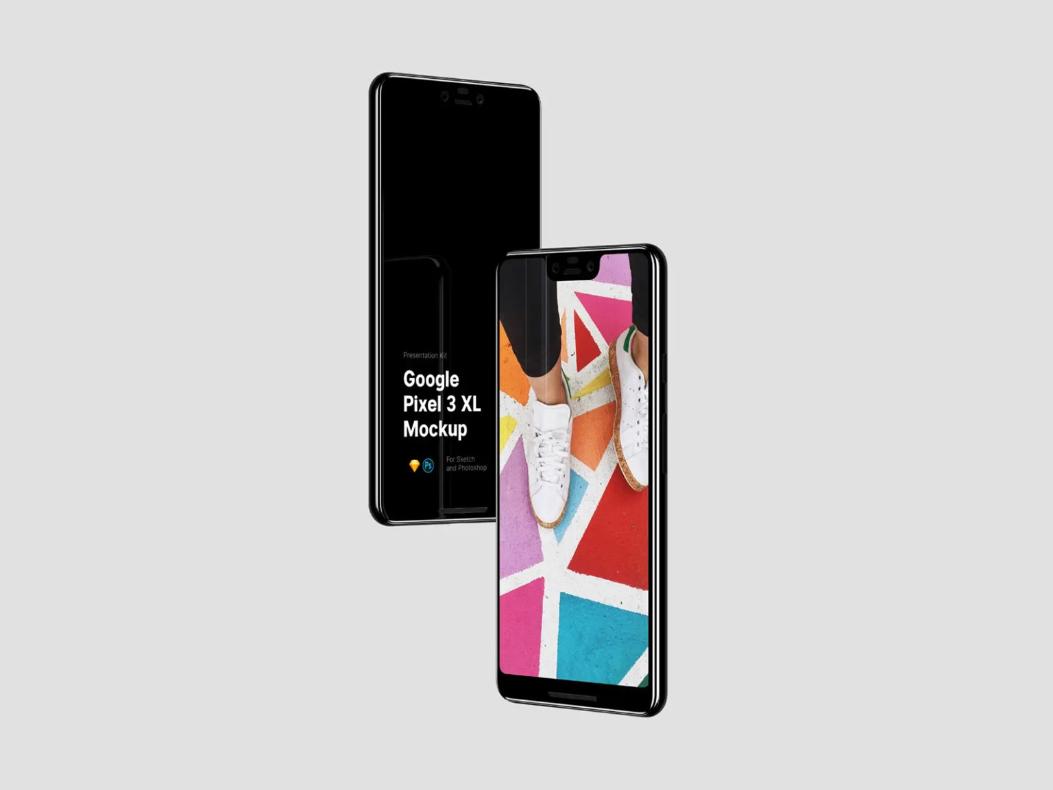 Google Pixel Android Smartphone Mockup | Realistic and Clay | Free Mockup