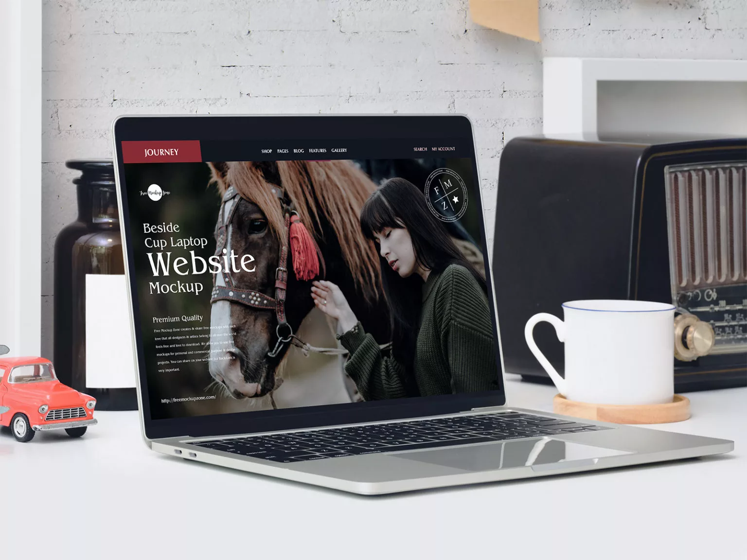 Laptop Website UI/UX Mockup | The Free Mockup