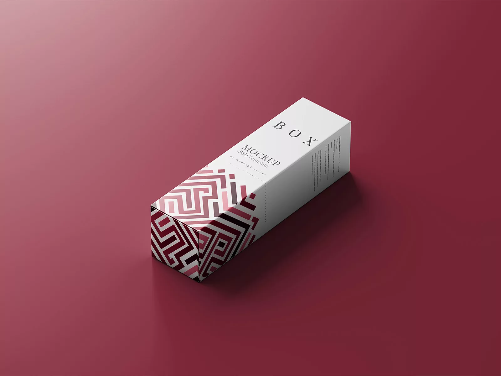 Slim Tall Box Mockup Set | The Free Mockup