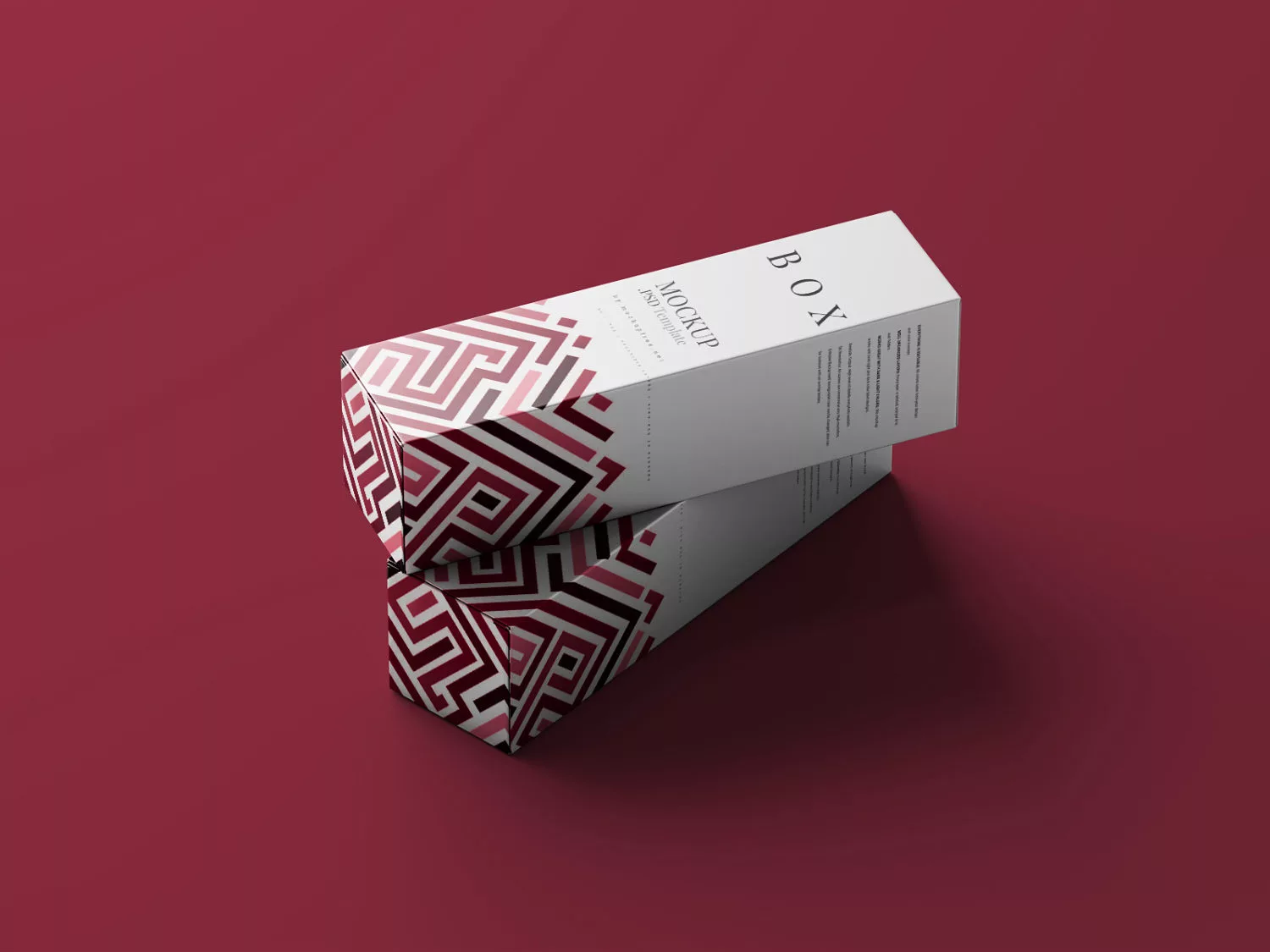 Slim Tall Box Mockup Set | The Free Mockup