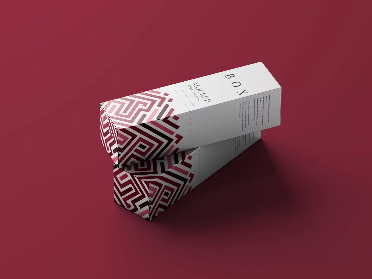 Slim Tall Box Mockup Set | The Free Mockup