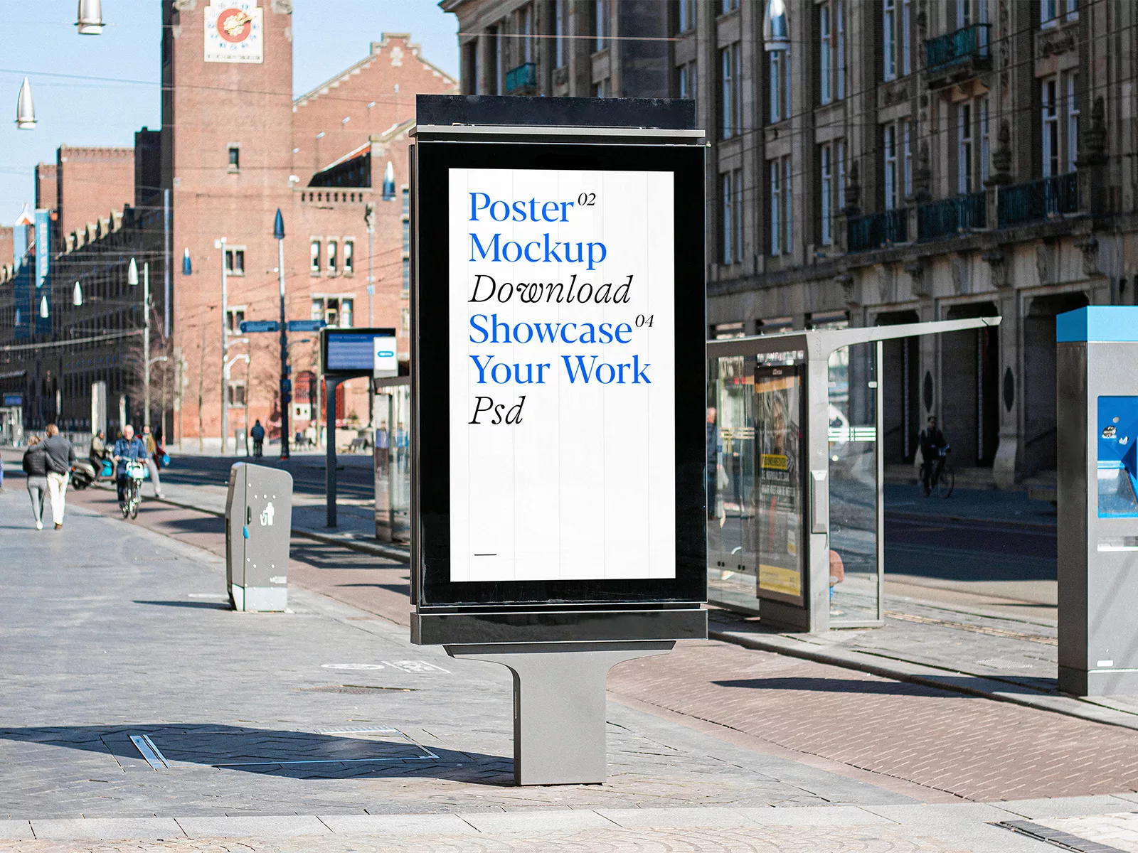 Free Street City Light Poster Mockup | The Free Mockup