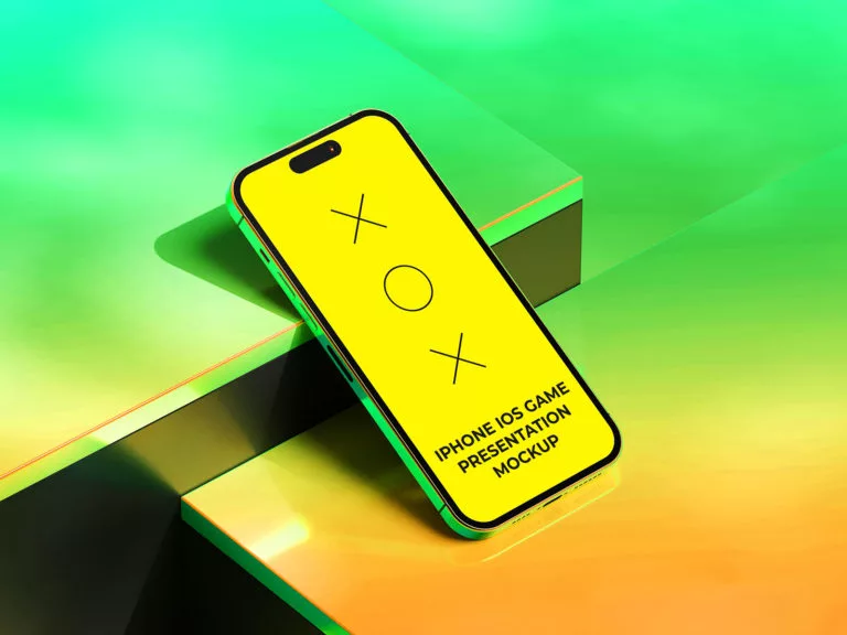 iPhone Mockup iOS Game Presentation | Free Mockup