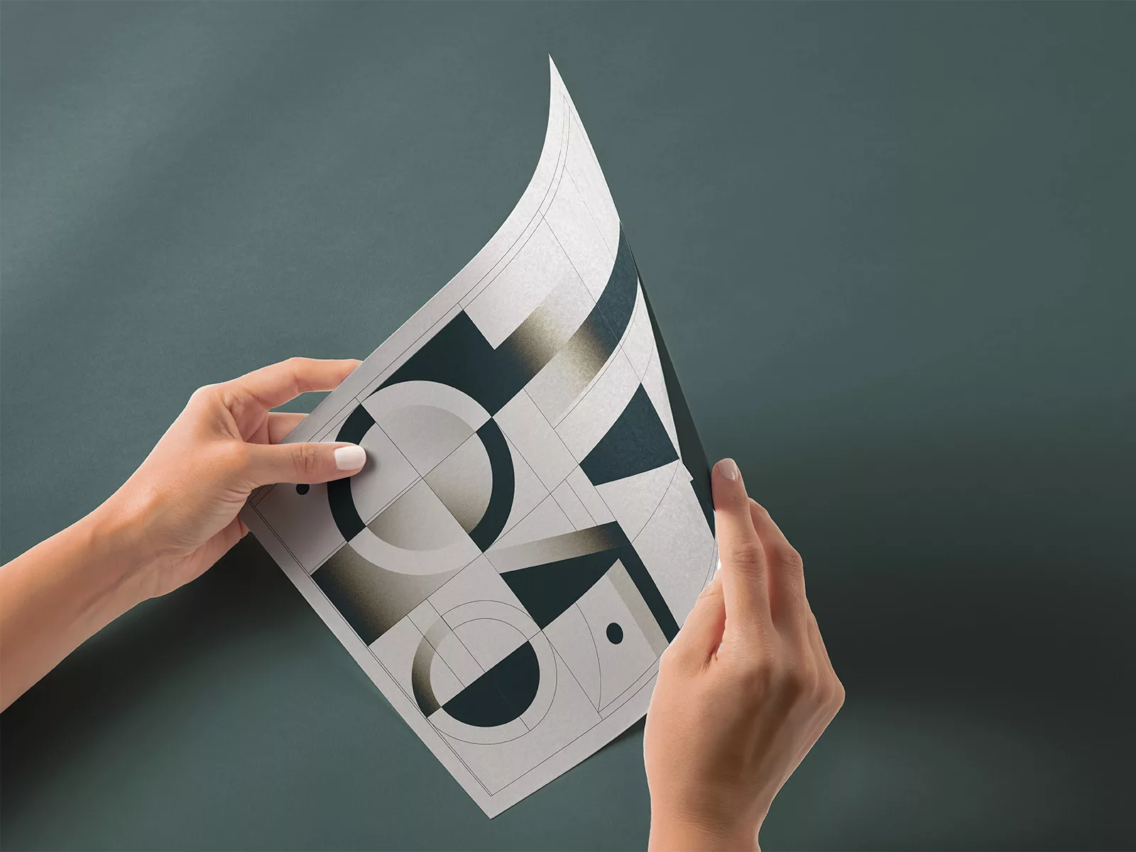 Hand Holding Glossy A4 Paper Mockup | The Free Mockup