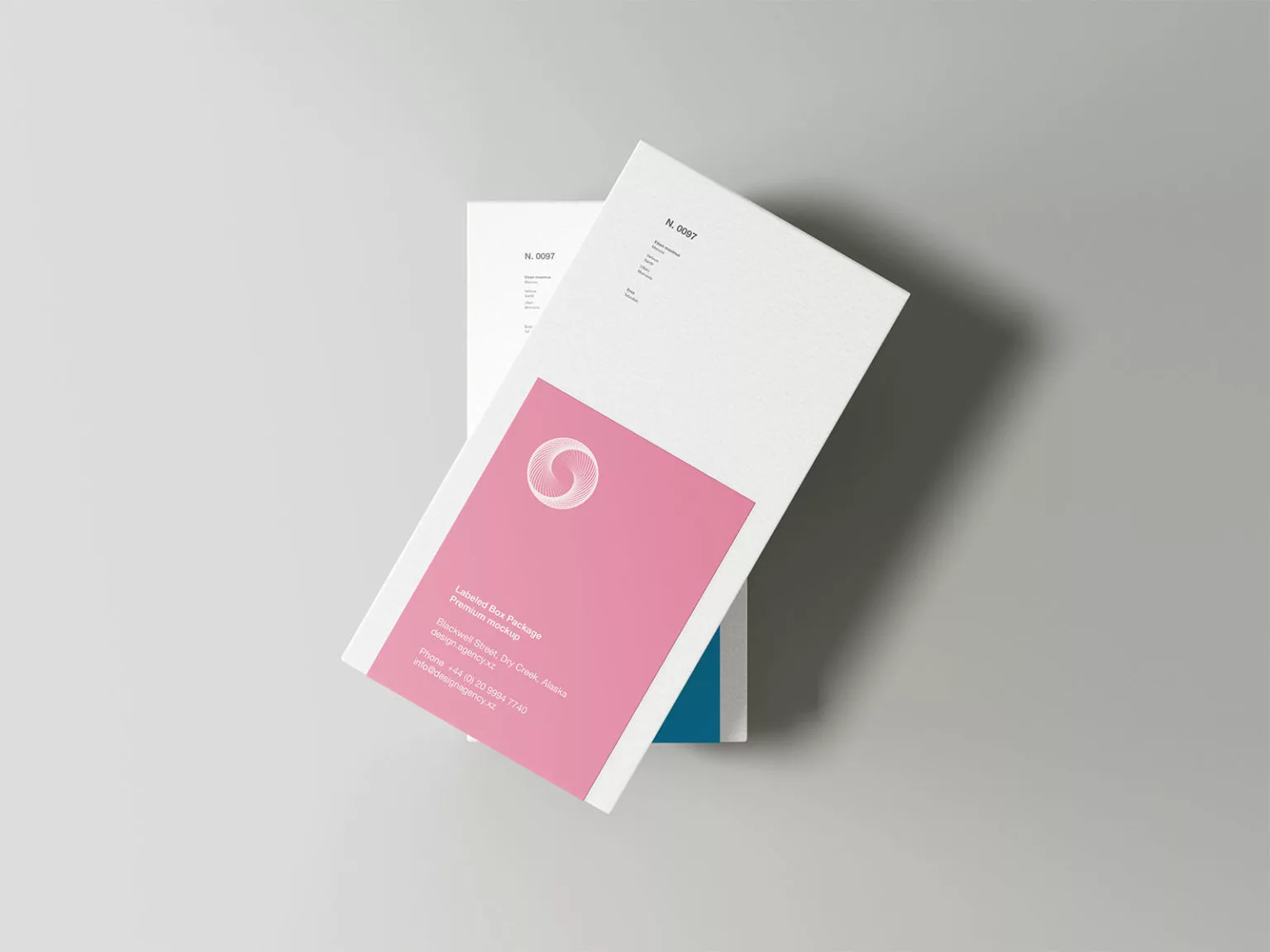 Labeled Box Mockup Packaging Presentation | Free Mockup