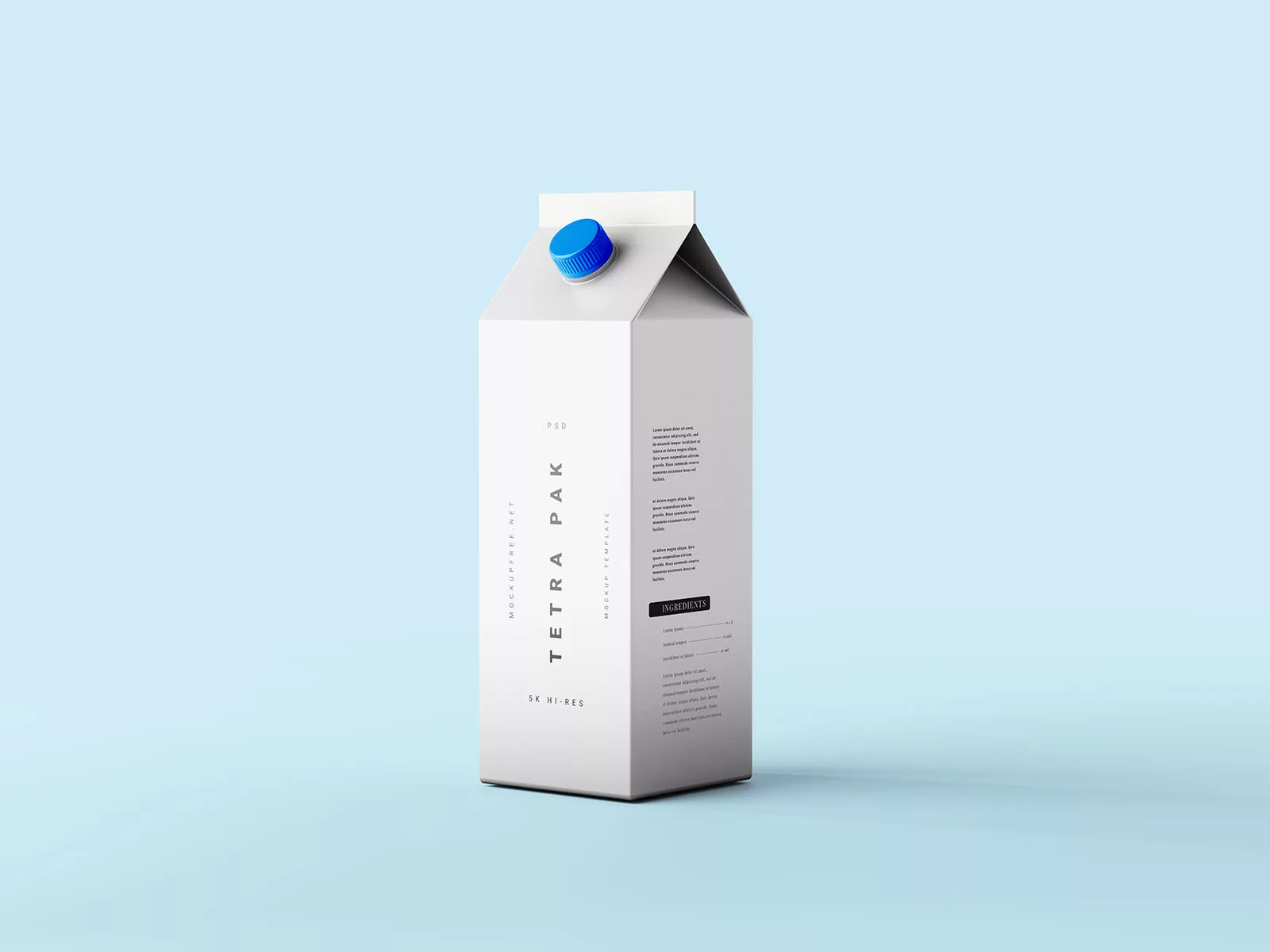 Milk Carton Packaging Mockup | The Free Mockup