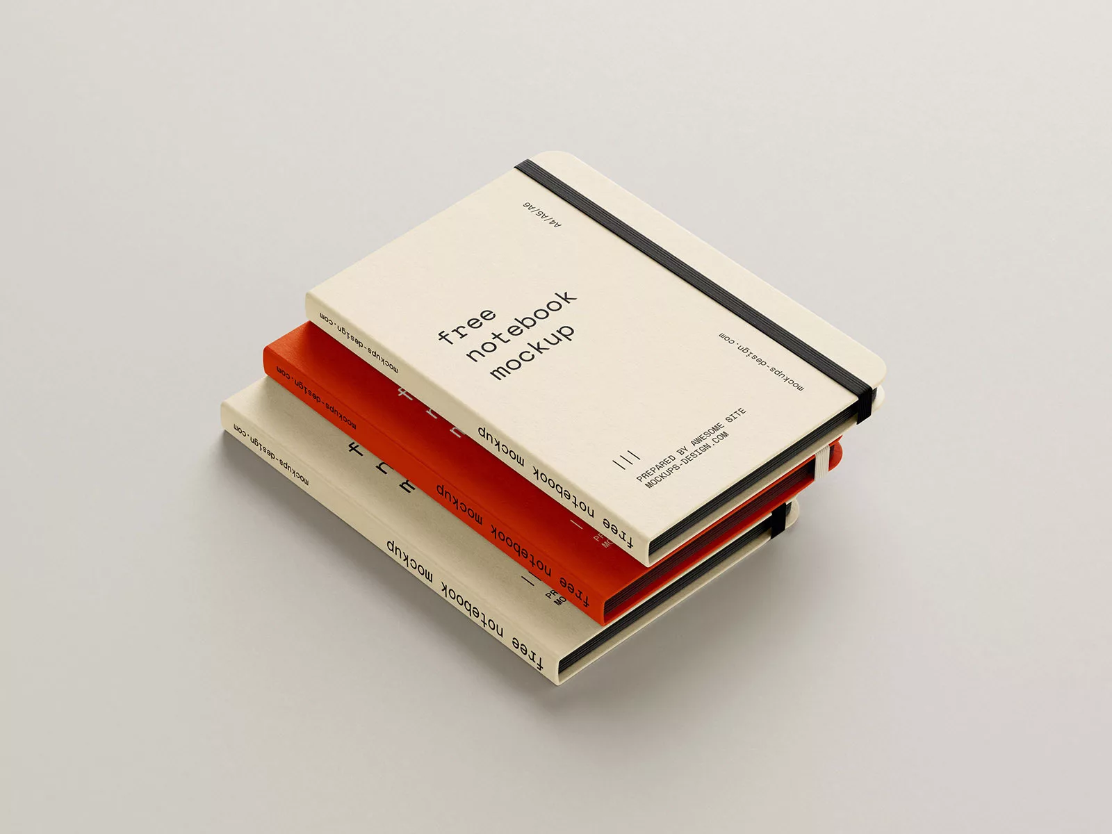 Notebook Stationery Mockup | The Free Mockup