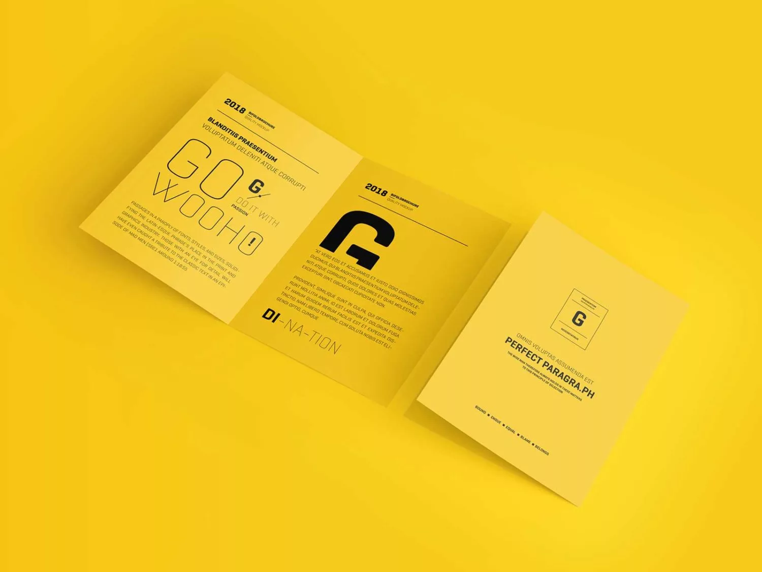 A4 Bifold Brochure Mockup | The Free Mockup