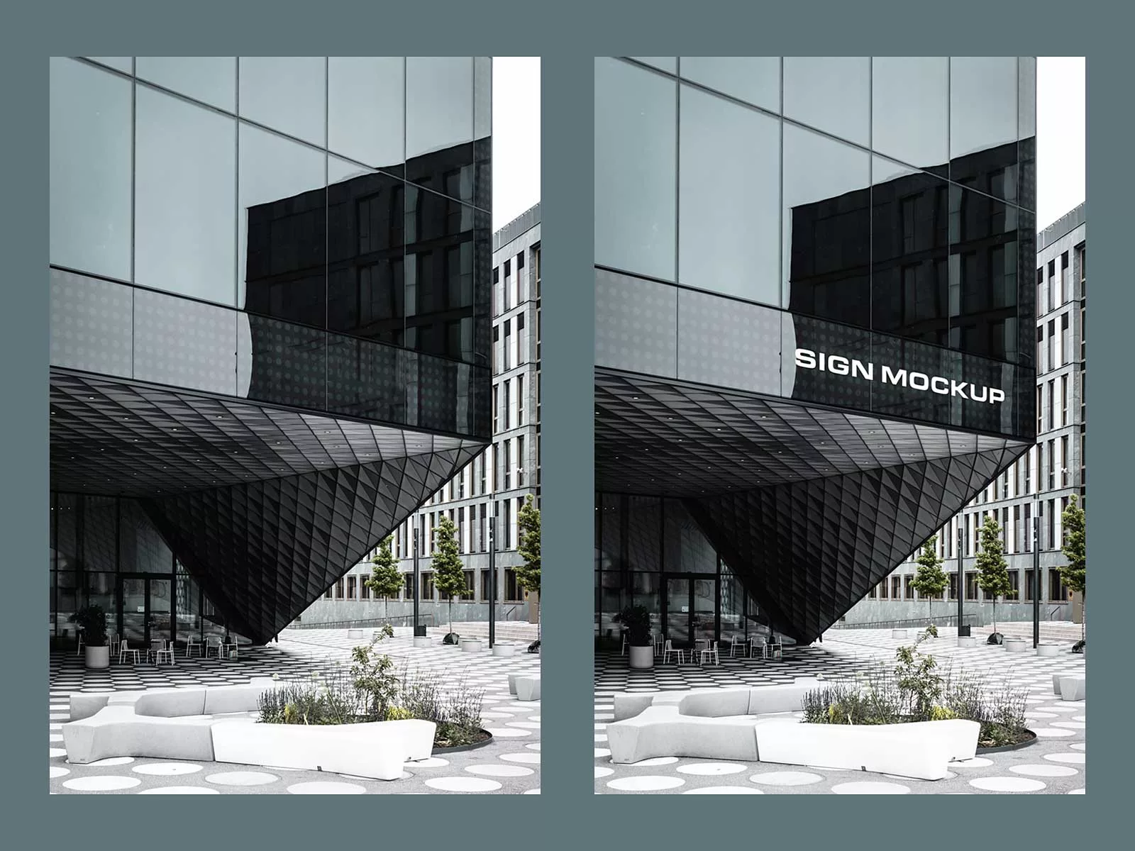 Corporate Building Sign Mockup | The Free Mockup
