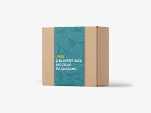Delivery Box Mockup Packaging | The Free Mockup