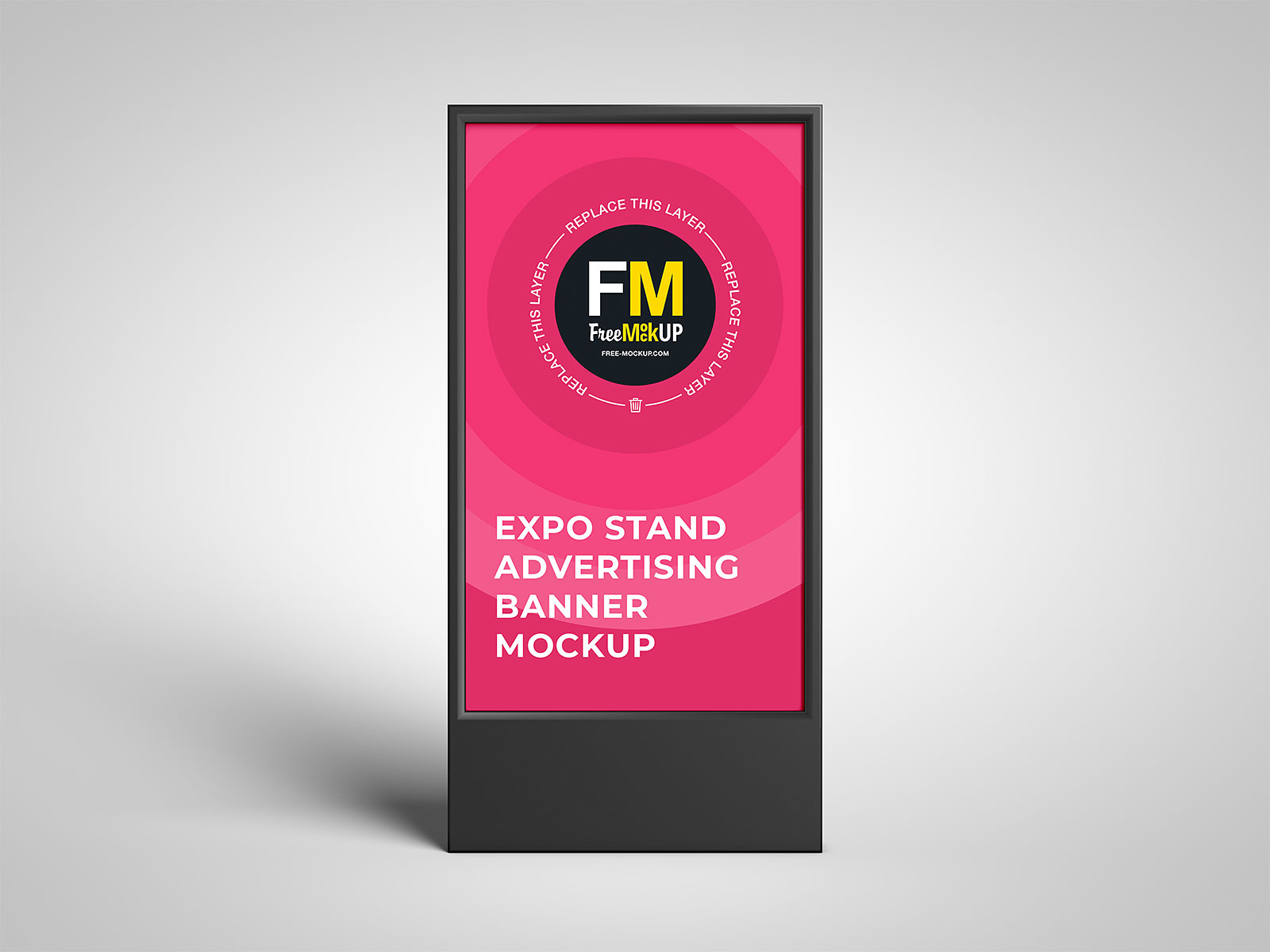 Expo Stand Advertising Banner Mockup PSD | Free Mockup
