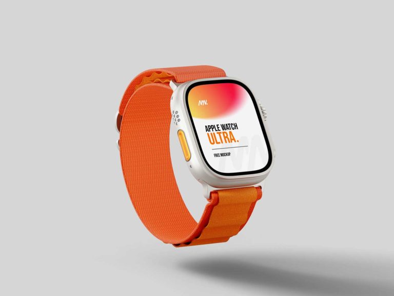 Free Apple Watch Ultra Mockup | Free Mockup