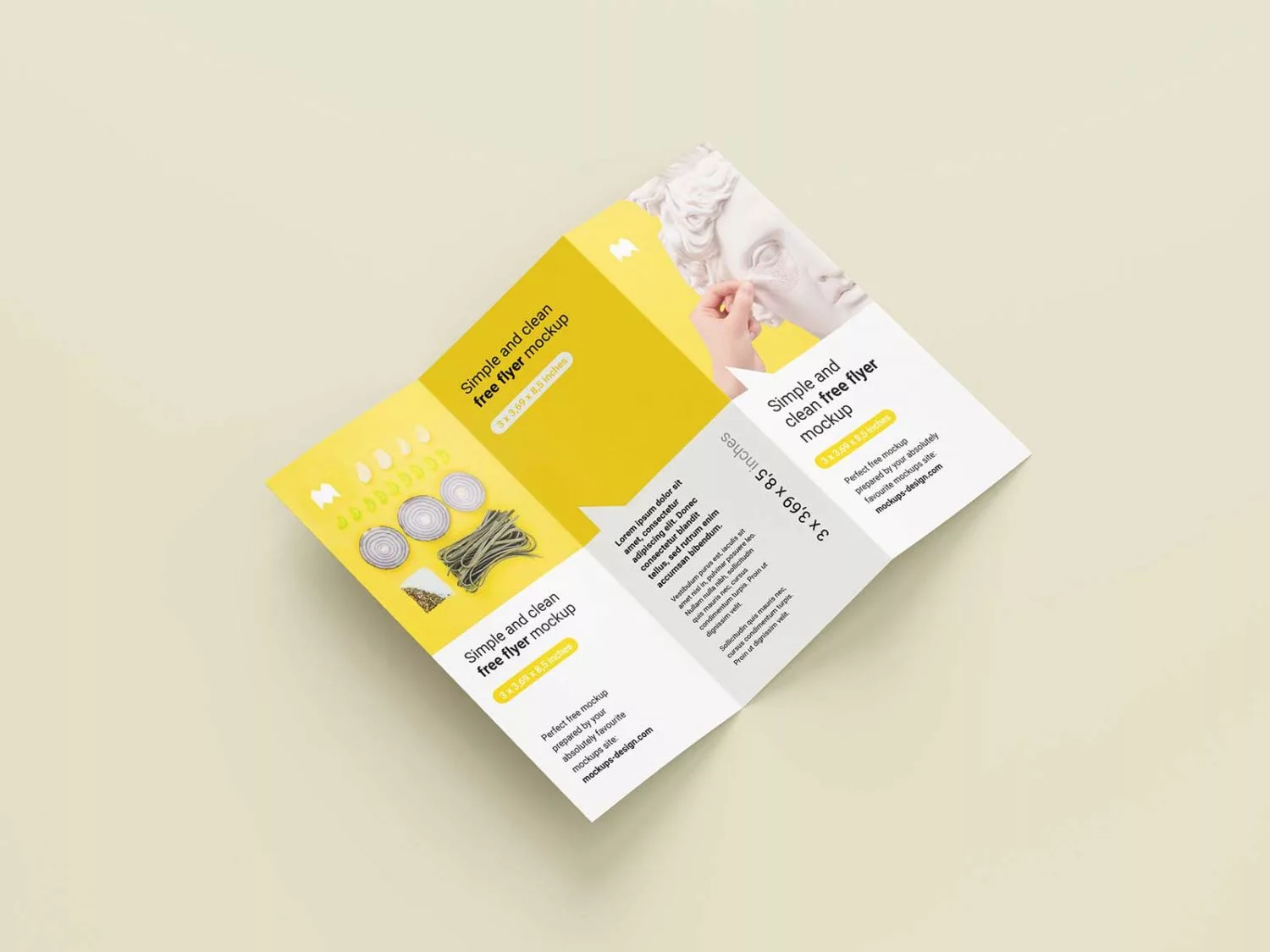Trifold Brochure Mockup | The Free Mockup