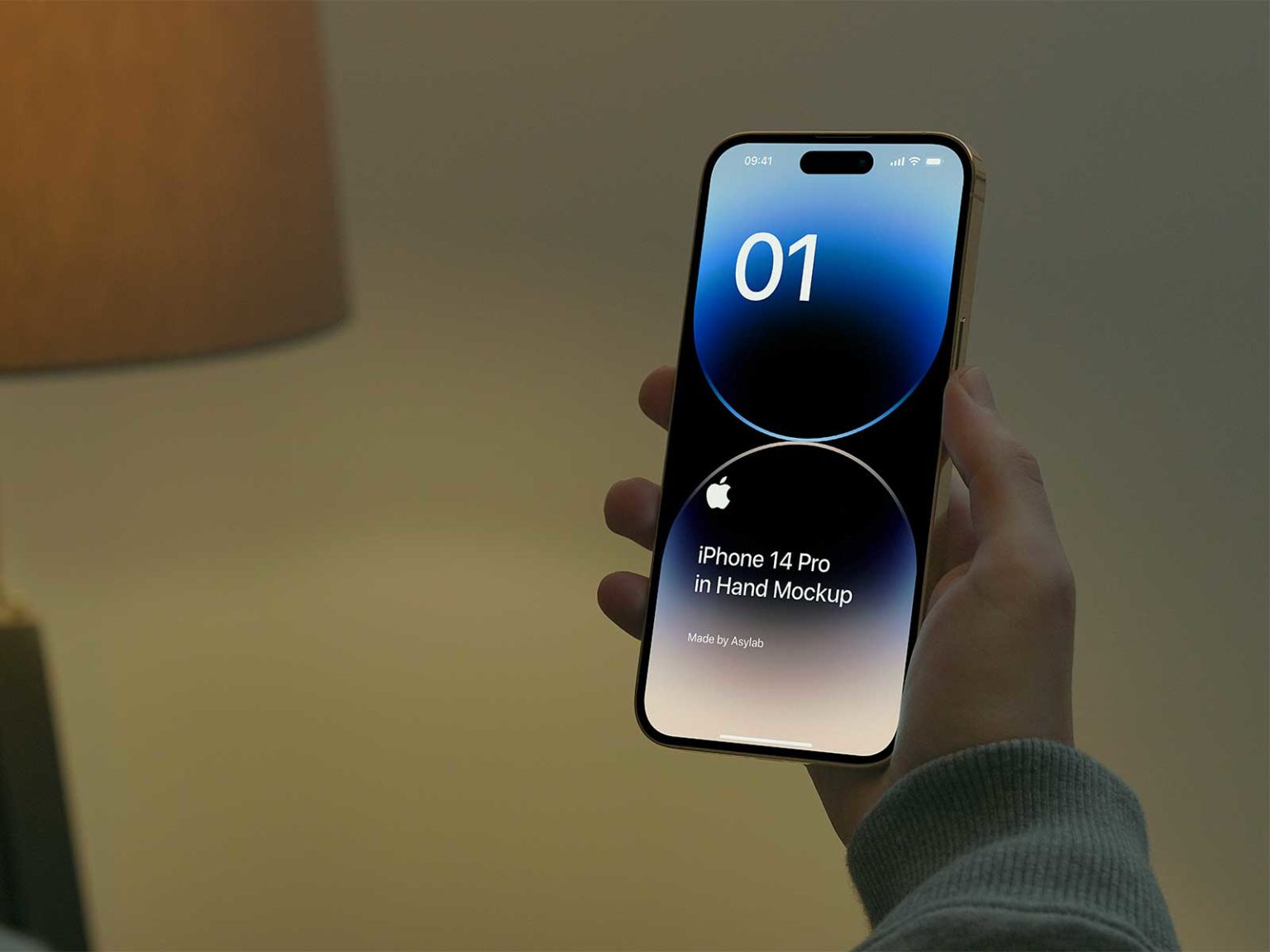 Hand Holding iPhone 14 Pro Mockup | Free Mockup