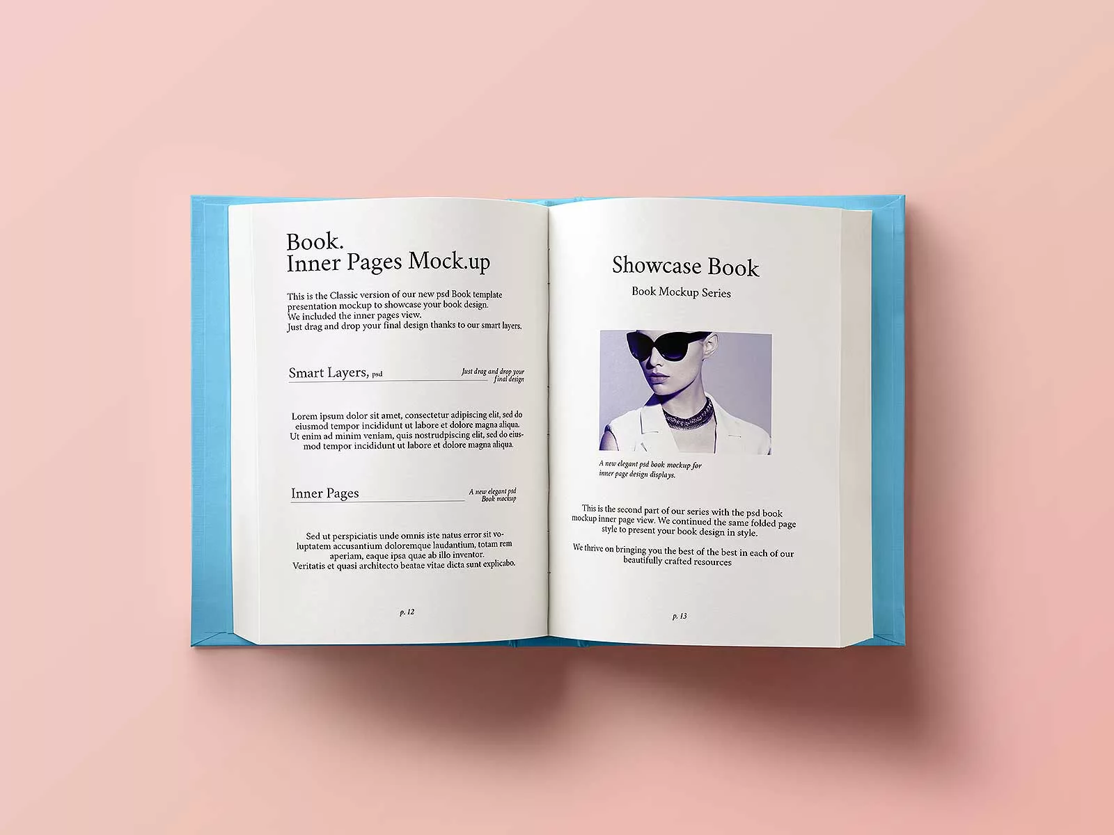 Hardback Open Book Mockup | The Free Mockup
