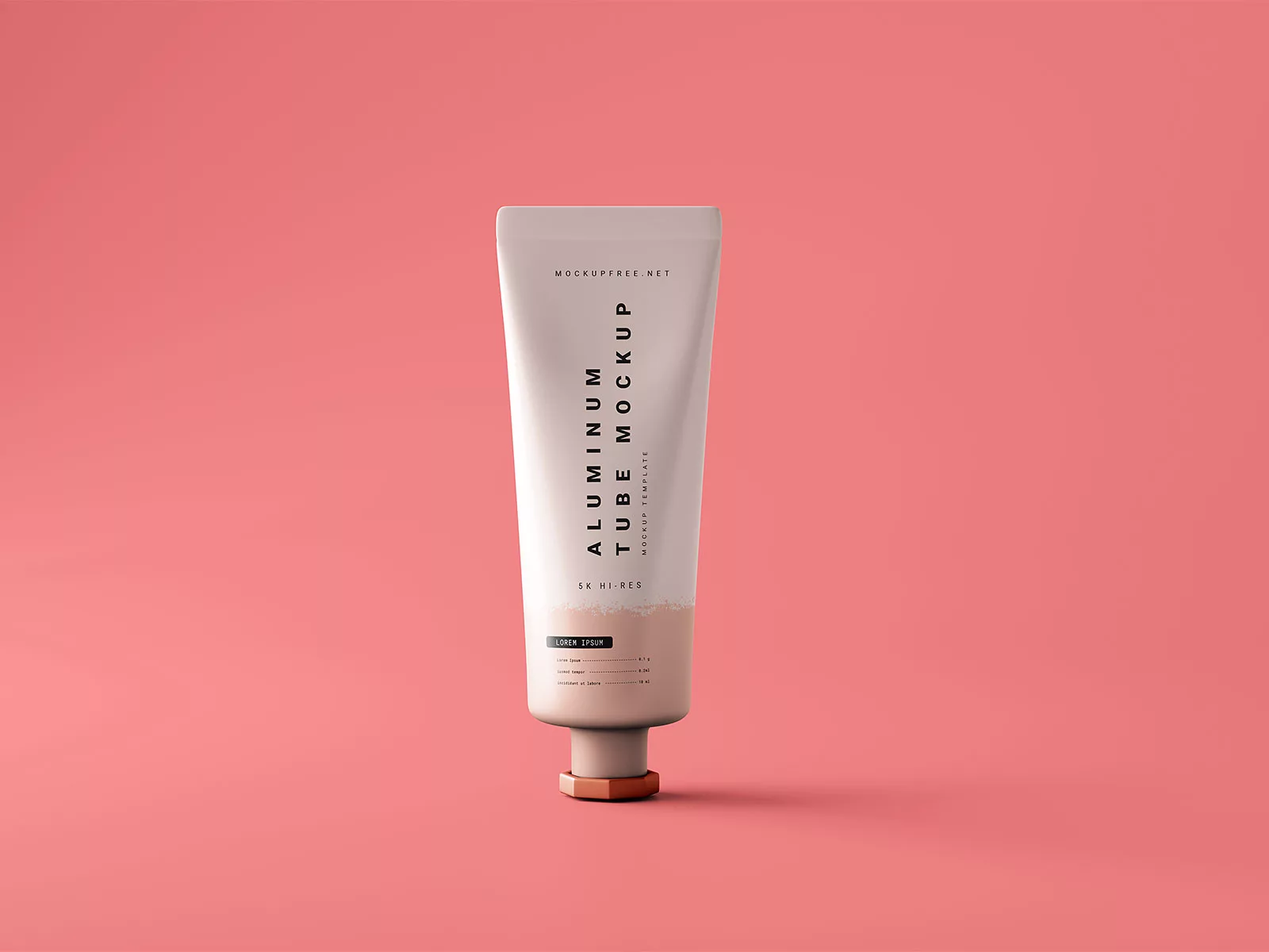 Metal Cream Tube Mockups | The Free Mockup