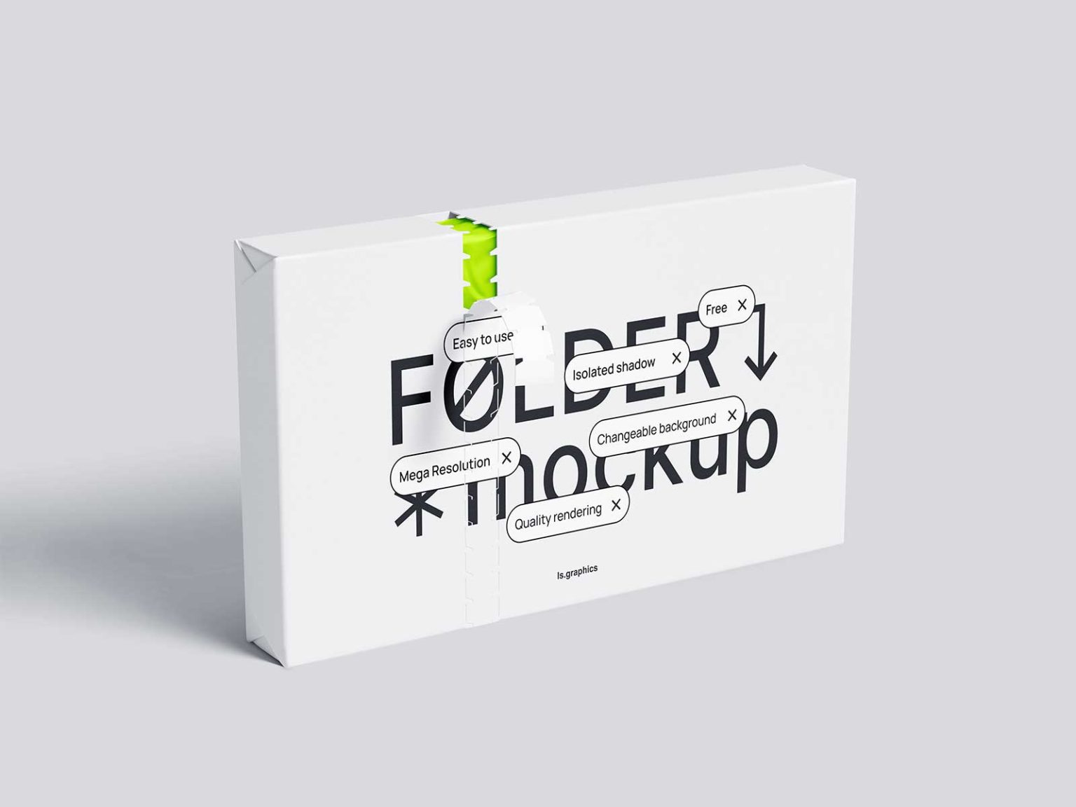 Paper Package Mockup with Perforation
