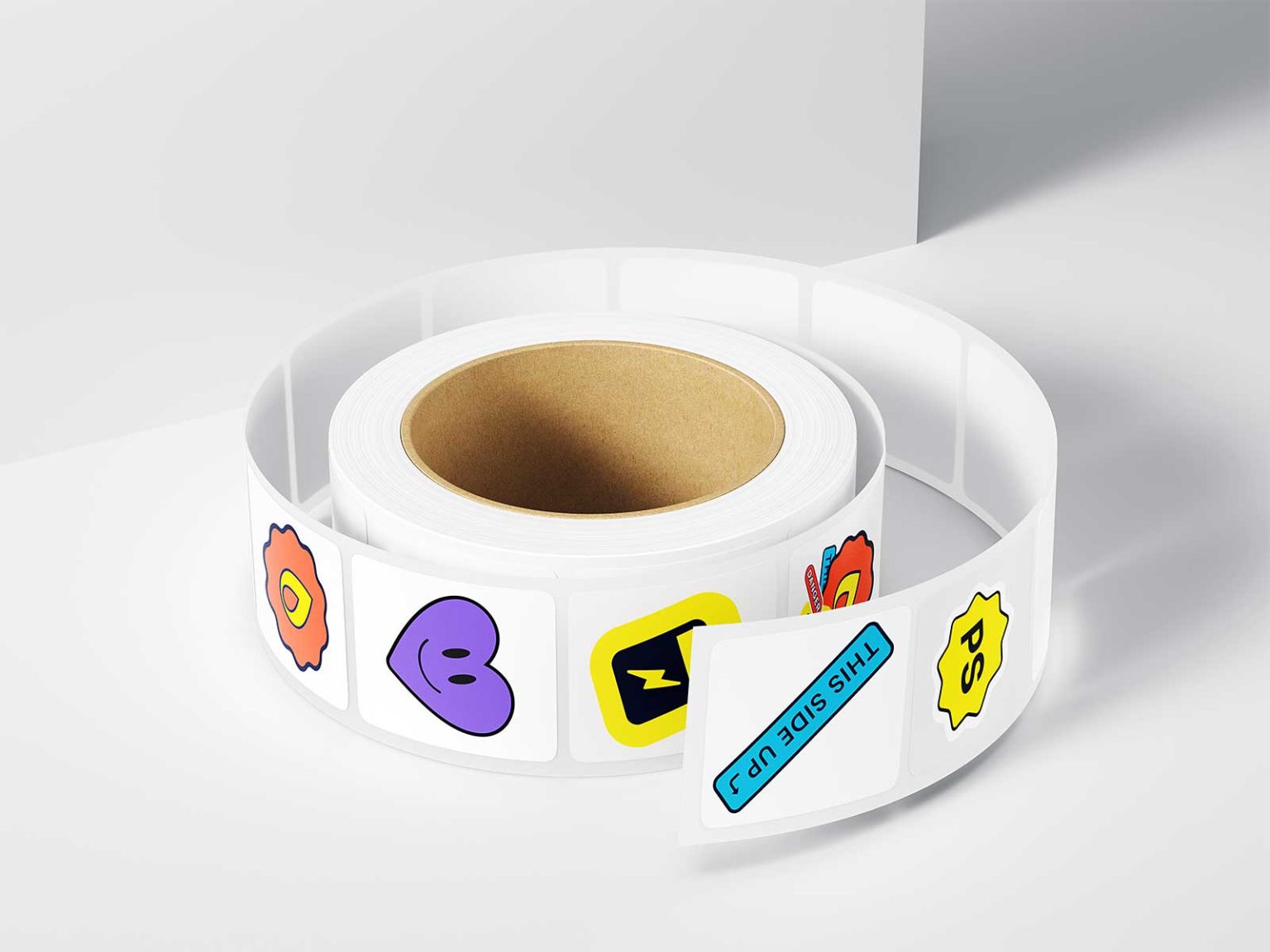 Sticker Tape Mockup | Free Mockup