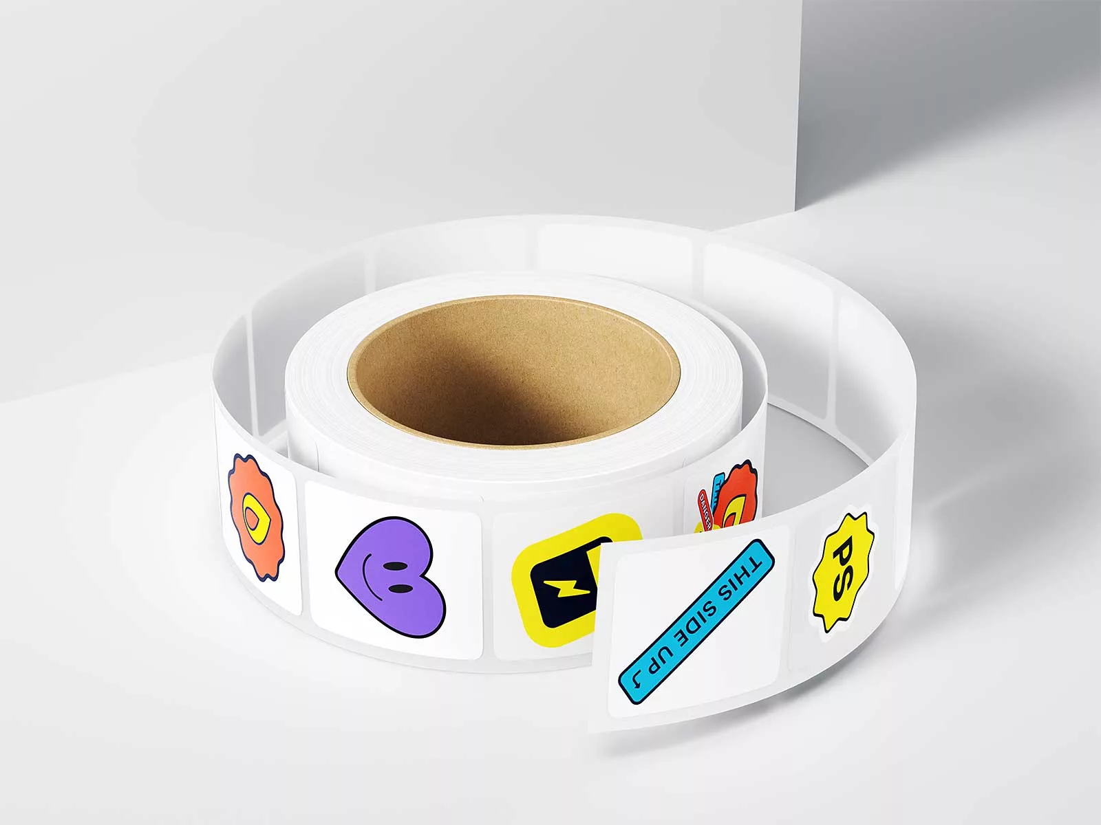Sticker Tape Mockup | The Free Mockup
