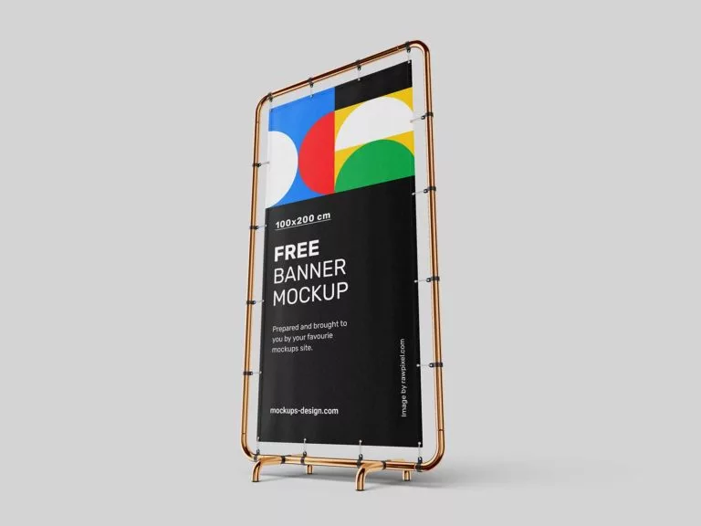 Banner Design Mockup | The Free Mockup