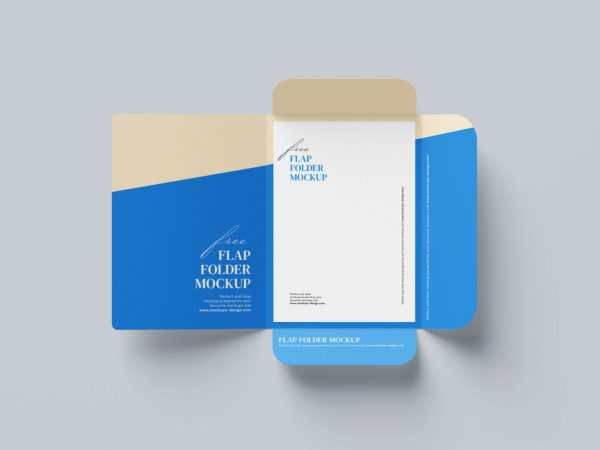 Brand Folder and Paper Mockup PSD