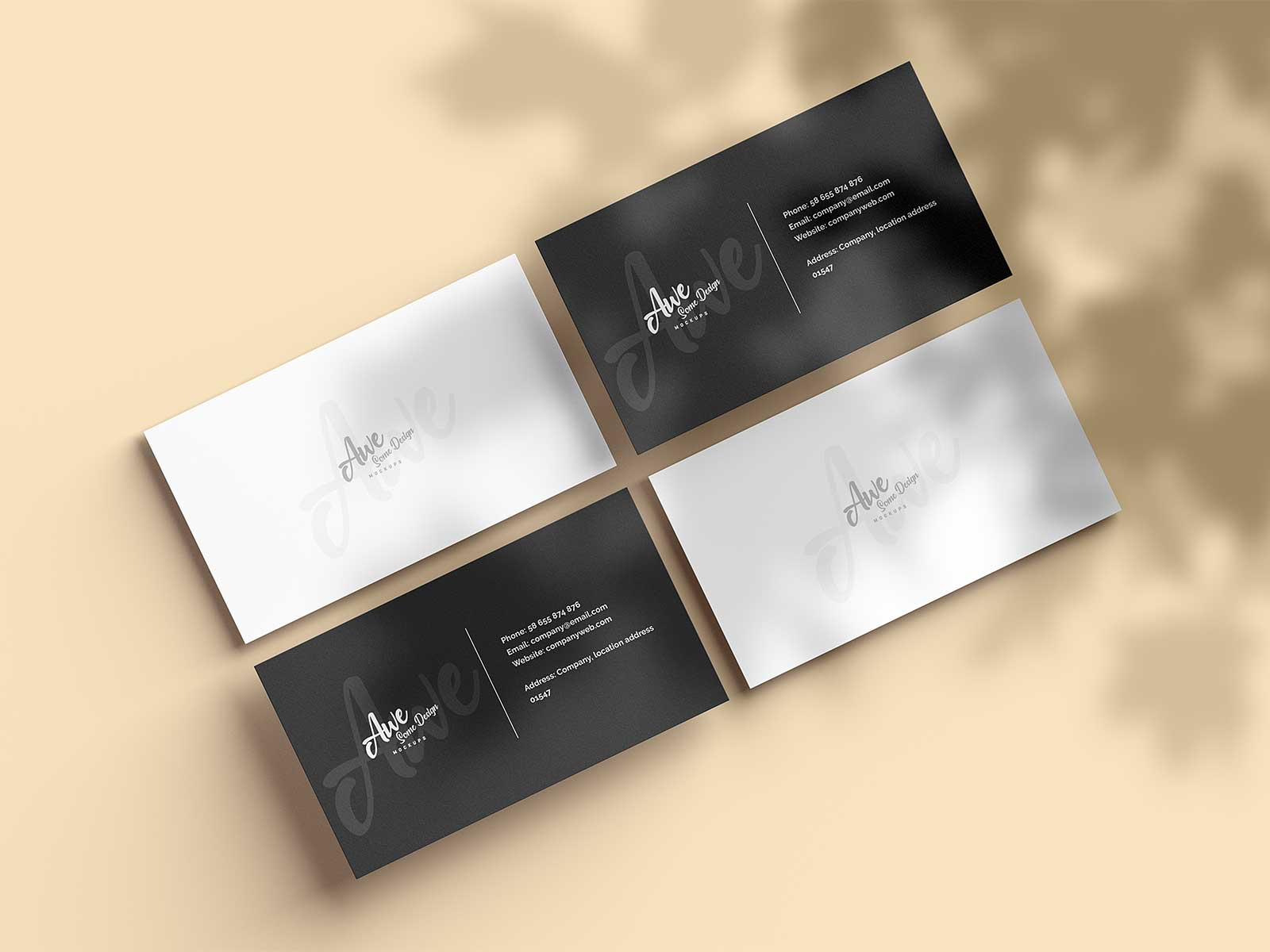 Business Card Mockup Scene | Free Mockup