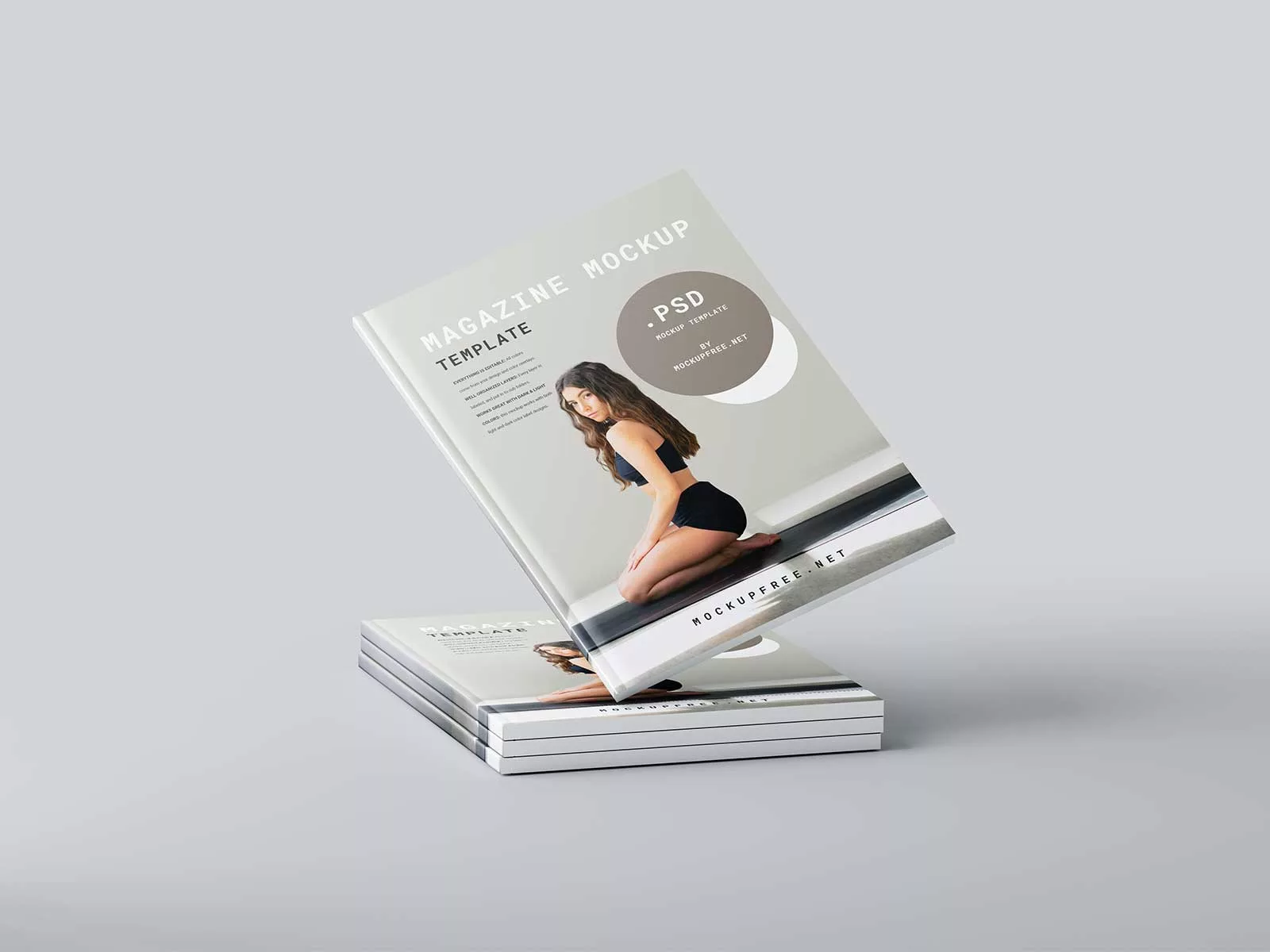 Magazine Cover Mockup Set | The Free Mockup