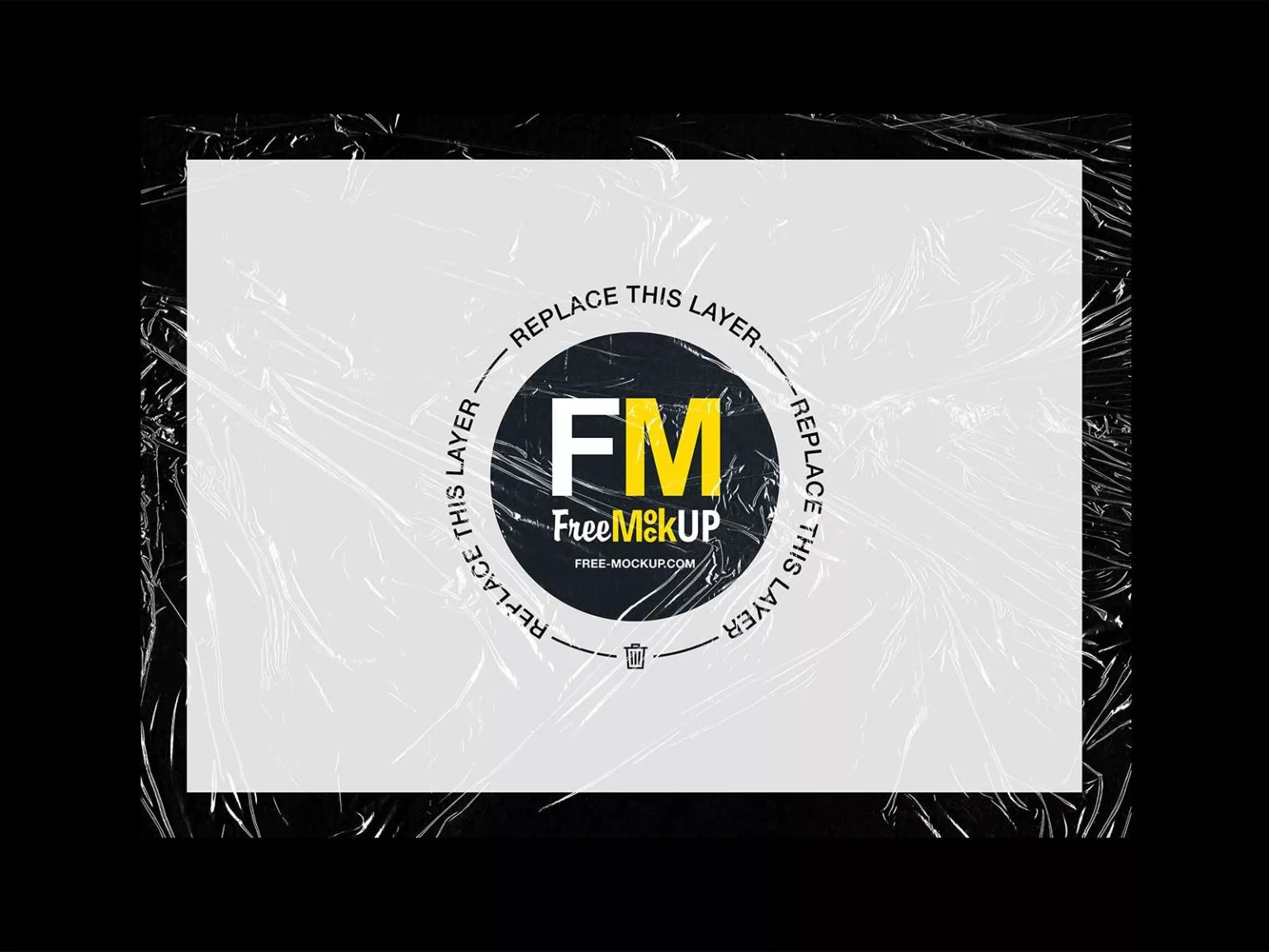 Plastic Wrap Overlay Mockup | The Free Mockup