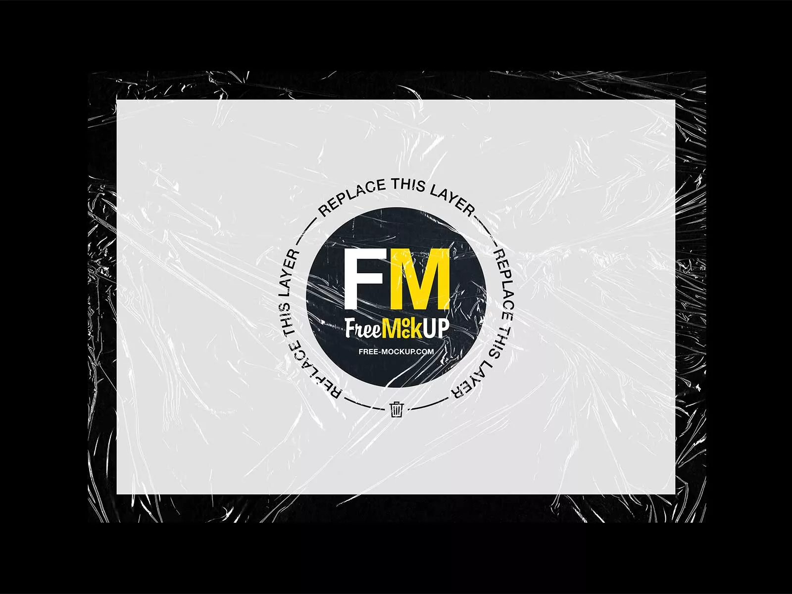 Plastic Wrap Overlay Mockup | The Free Mockup