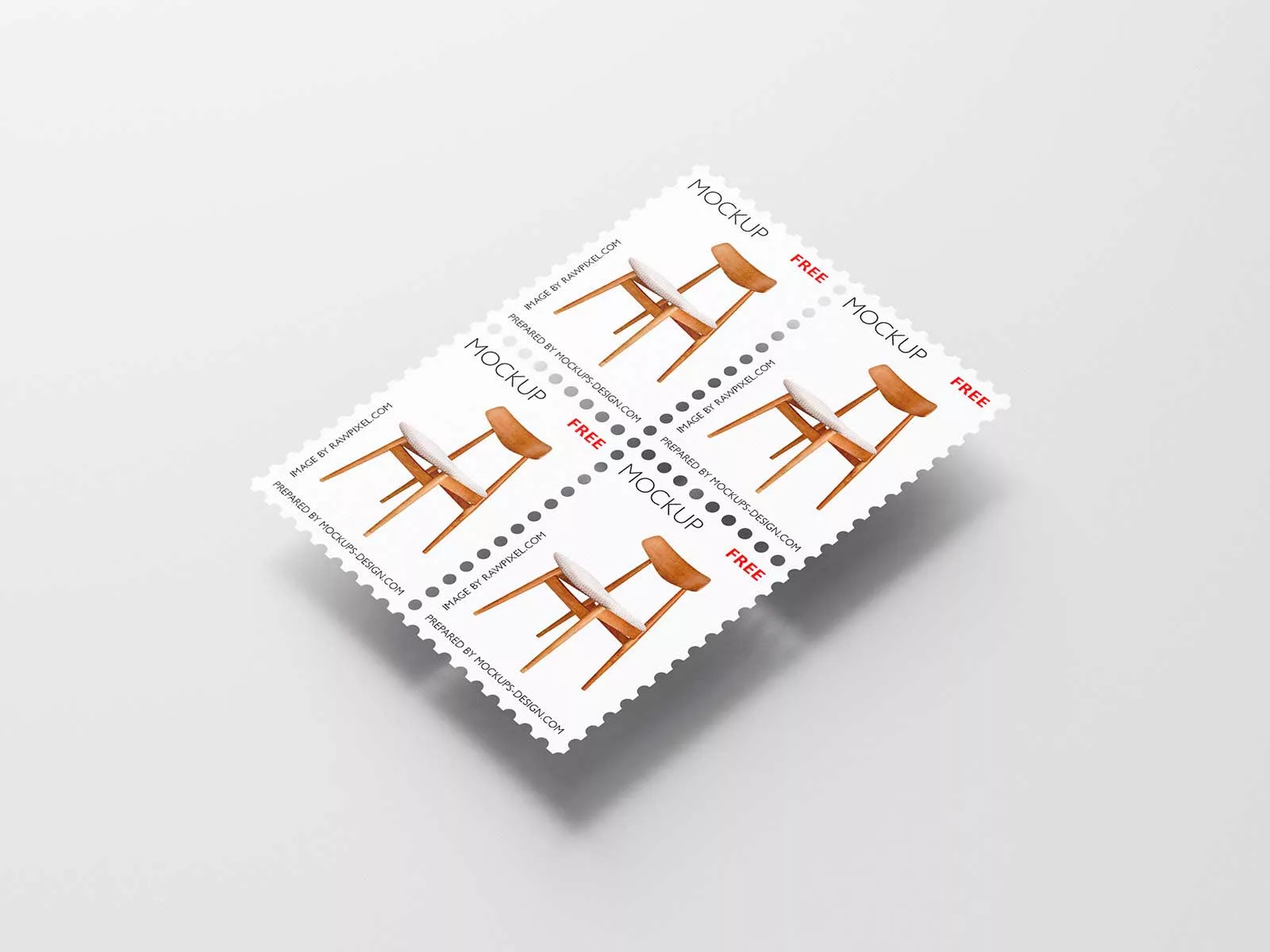 Free Postage Stamp Mockup | The Free Mockup