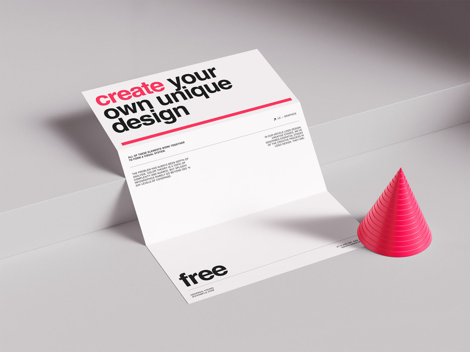 Stationery Brand Paper Mockup | The Free Mockup