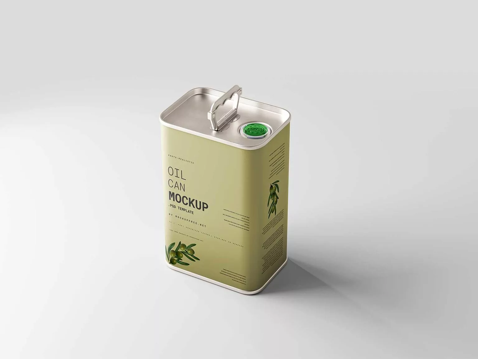 Oil Can Mockups PSD | The Free Mockup