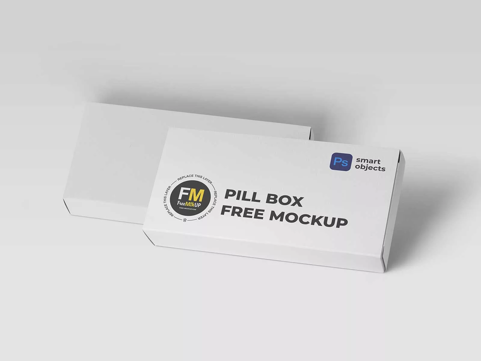 Pill Box PSD Mockup