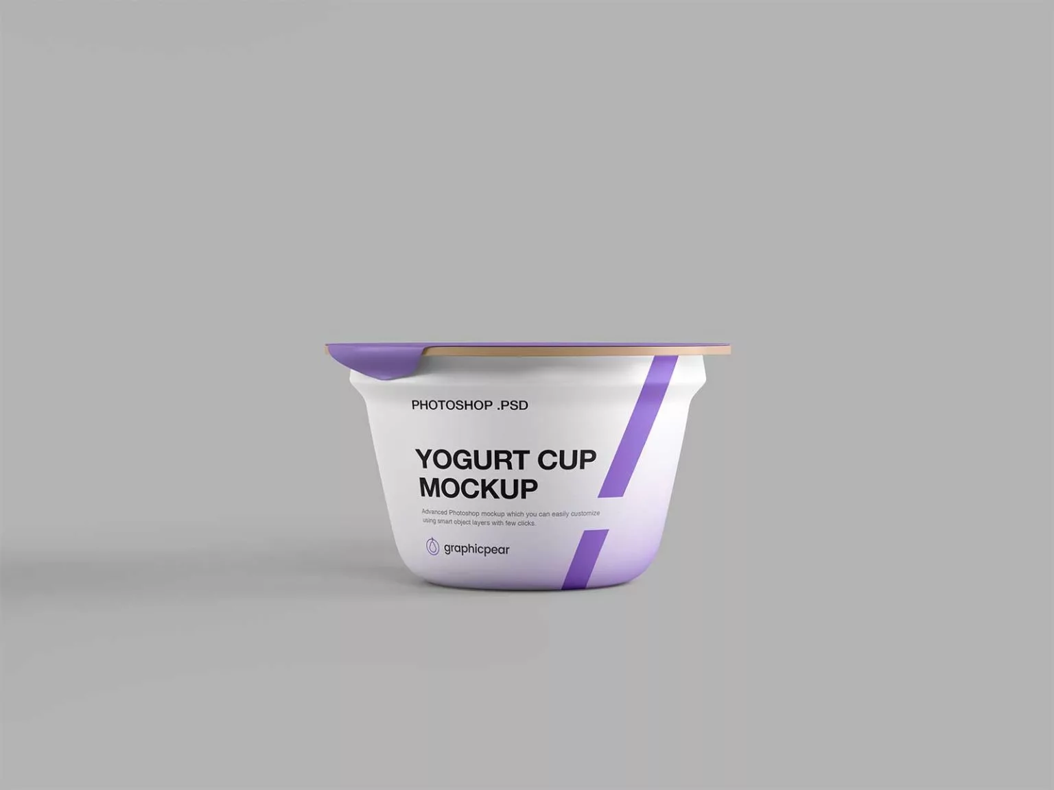 Yogurt Plastic Cup Mockup | Free Mockup