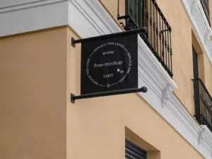 Free Sign Mockups | Free-Mockup.com