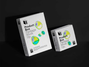 Product Box Mockup PSD Set | Free Mockup