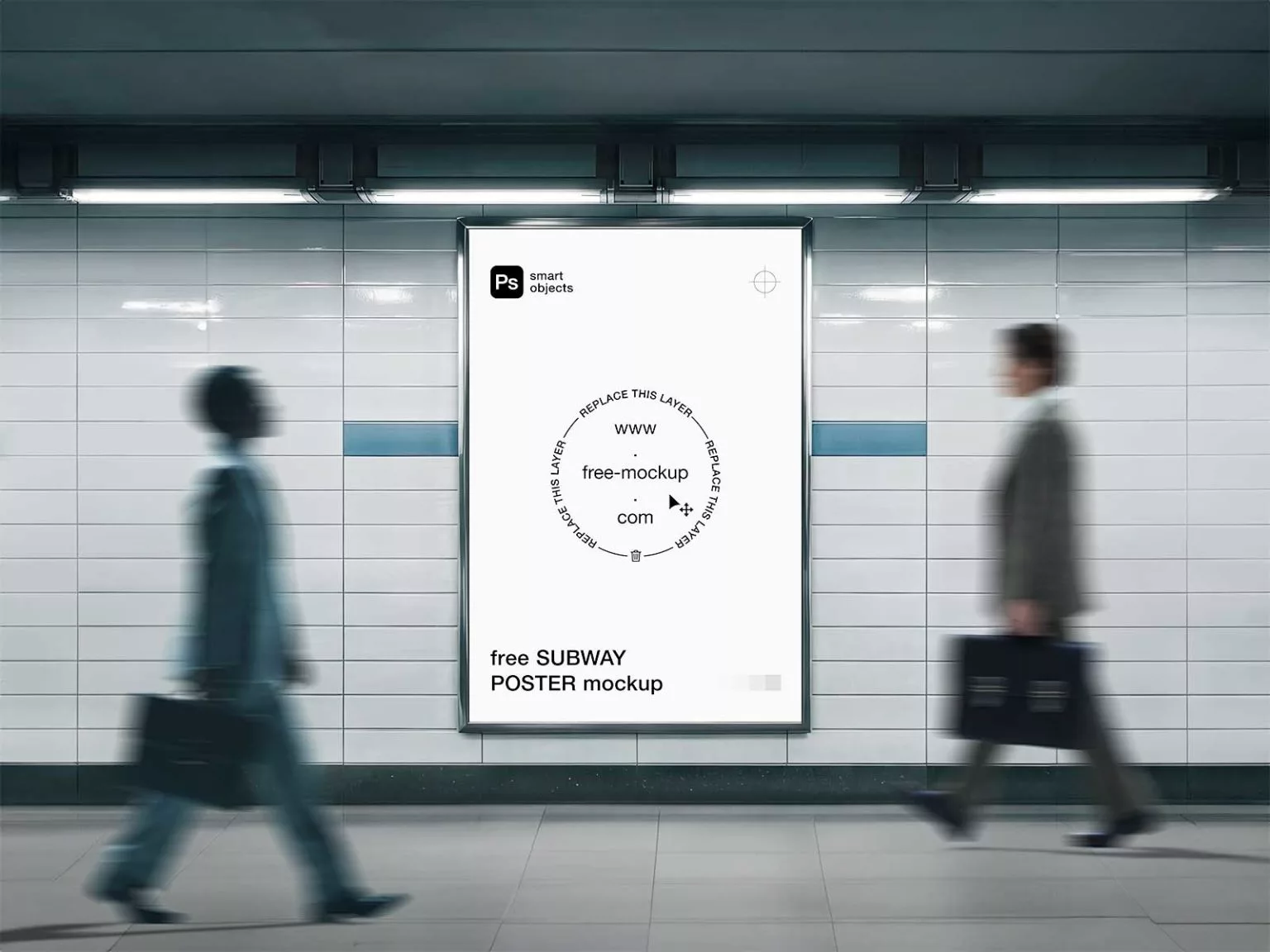 Subway Poster Mockup | The Free Mockup
