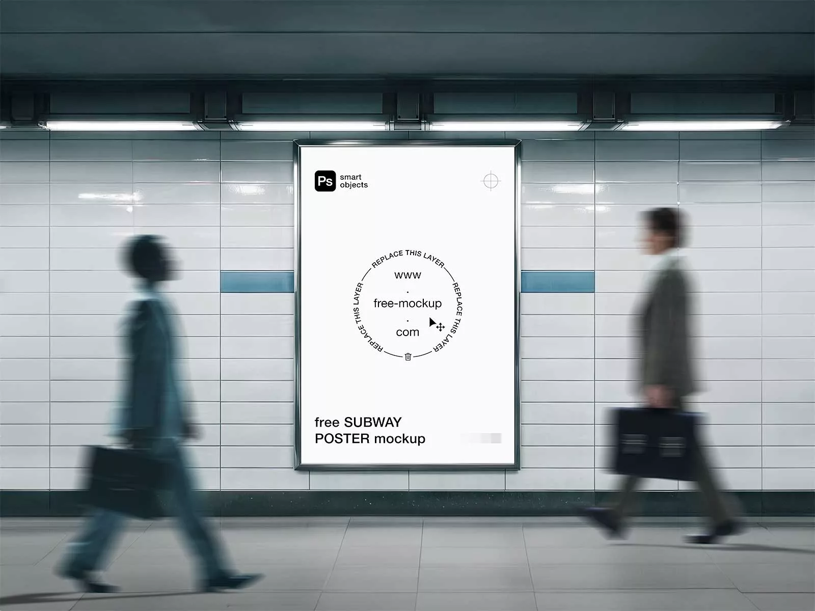 Subway Poster Mockup | The Free Mockup