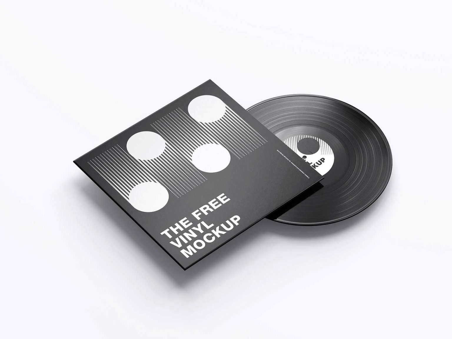 Vinyl Mockup – PSD Template | Free Mockup