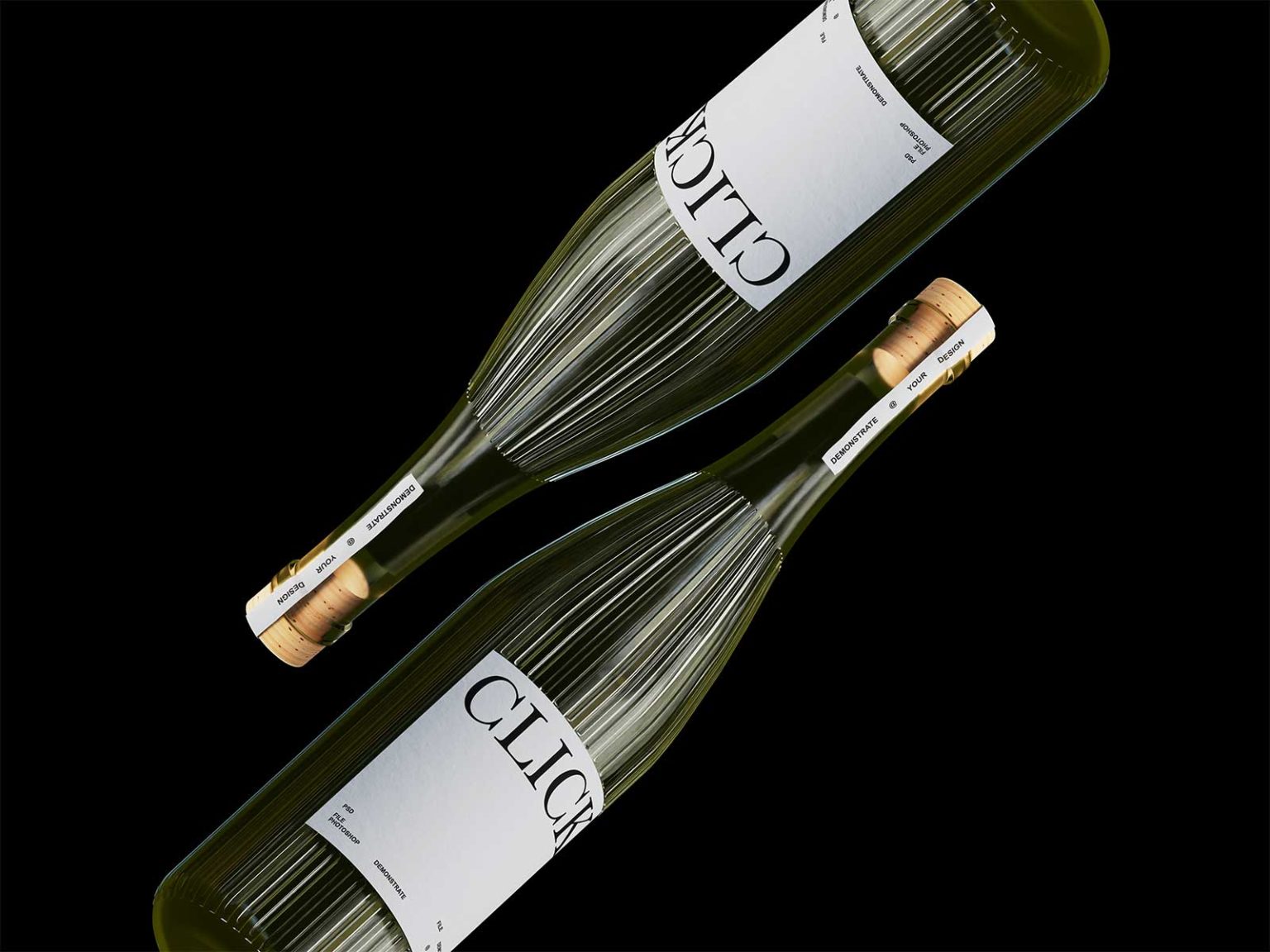 Wine Bottle Mockup