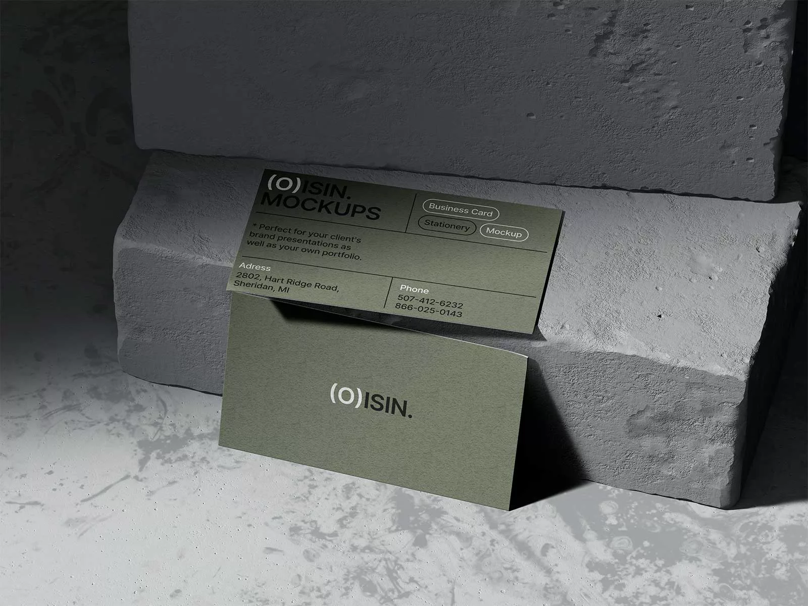 Realistic Business Card Mockup | The Free Mockup